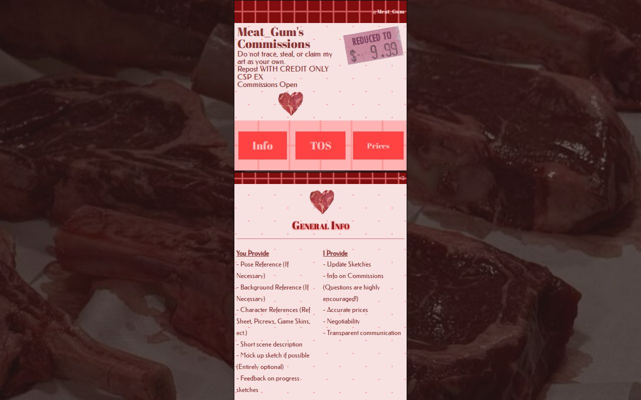 Meat_Gum's Commissions